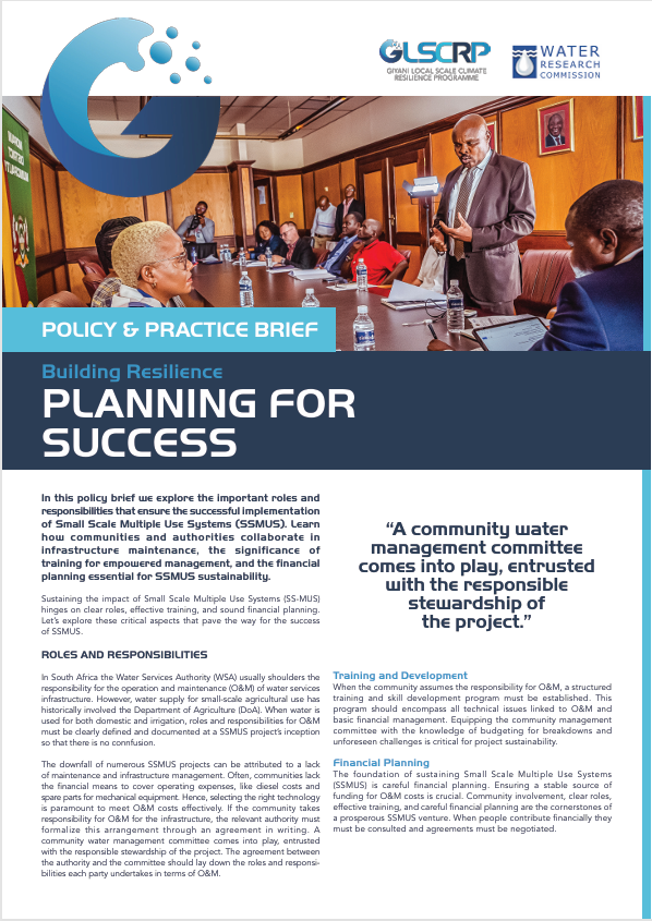 Planning for success - AWARD
